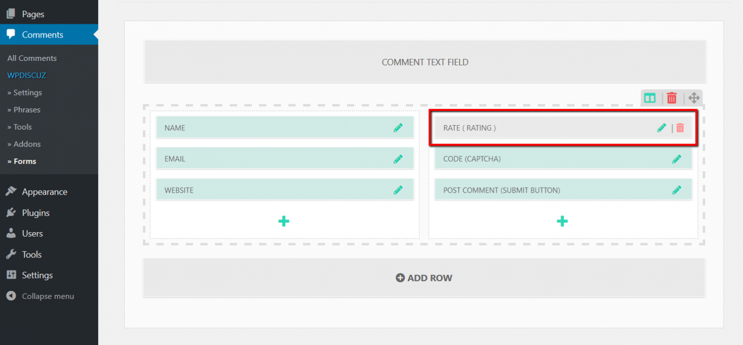 Custom Field – Rating - wpDiscuz - WordPress Comment Plugin