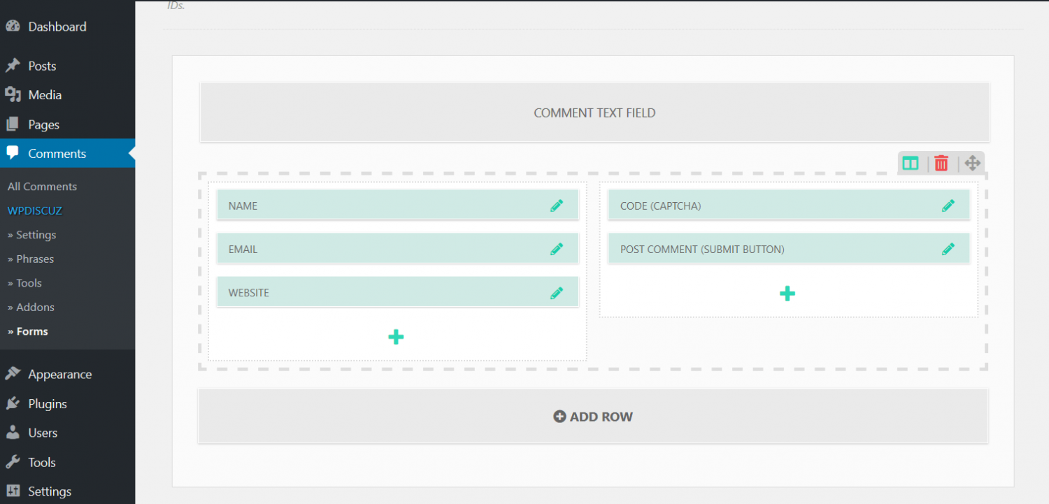 Manage Comment Forms - wpDiscuz - WordPress Comment Plugin
