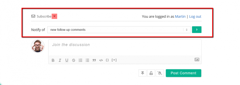 Subscription and User Following - wpDiscuz - WordPress Comment Plugin