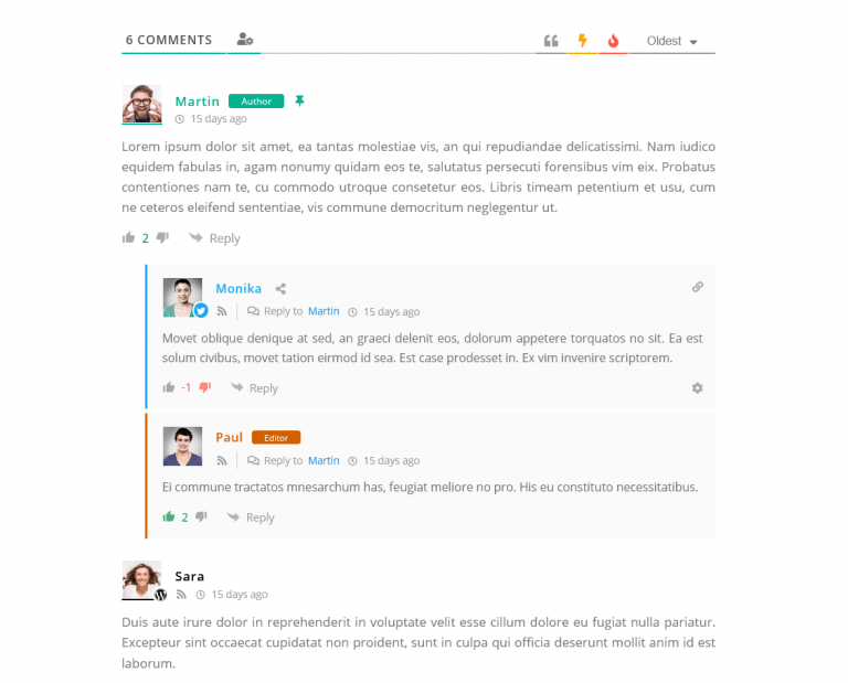 Comment Layouts - wpDiscuz - WordPress Comment Plugin